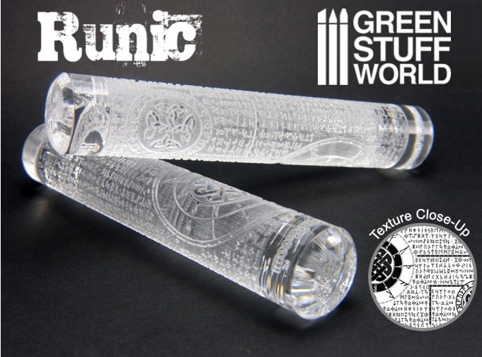 Rolling Pin RUNIC Runes Texture Create Your Own Bases | Etsy