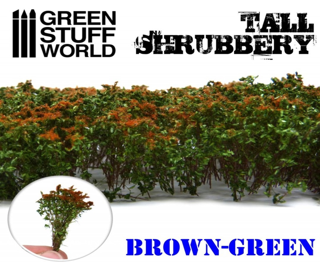 Tall Shrubbery Brown Green Diorama Bases Warhammer 40k - Etsy