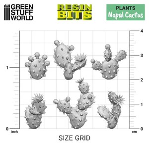 3D Printed Set - Nopal Cactus - Compatible With Miniature Wargames ...