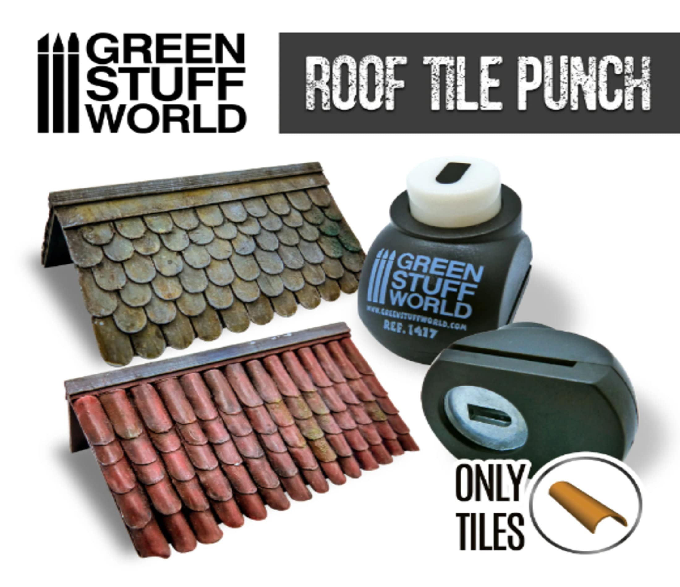 Miniature Roof TILE Punch DARK GREY - Dioramas Scenery Models Modelling ...