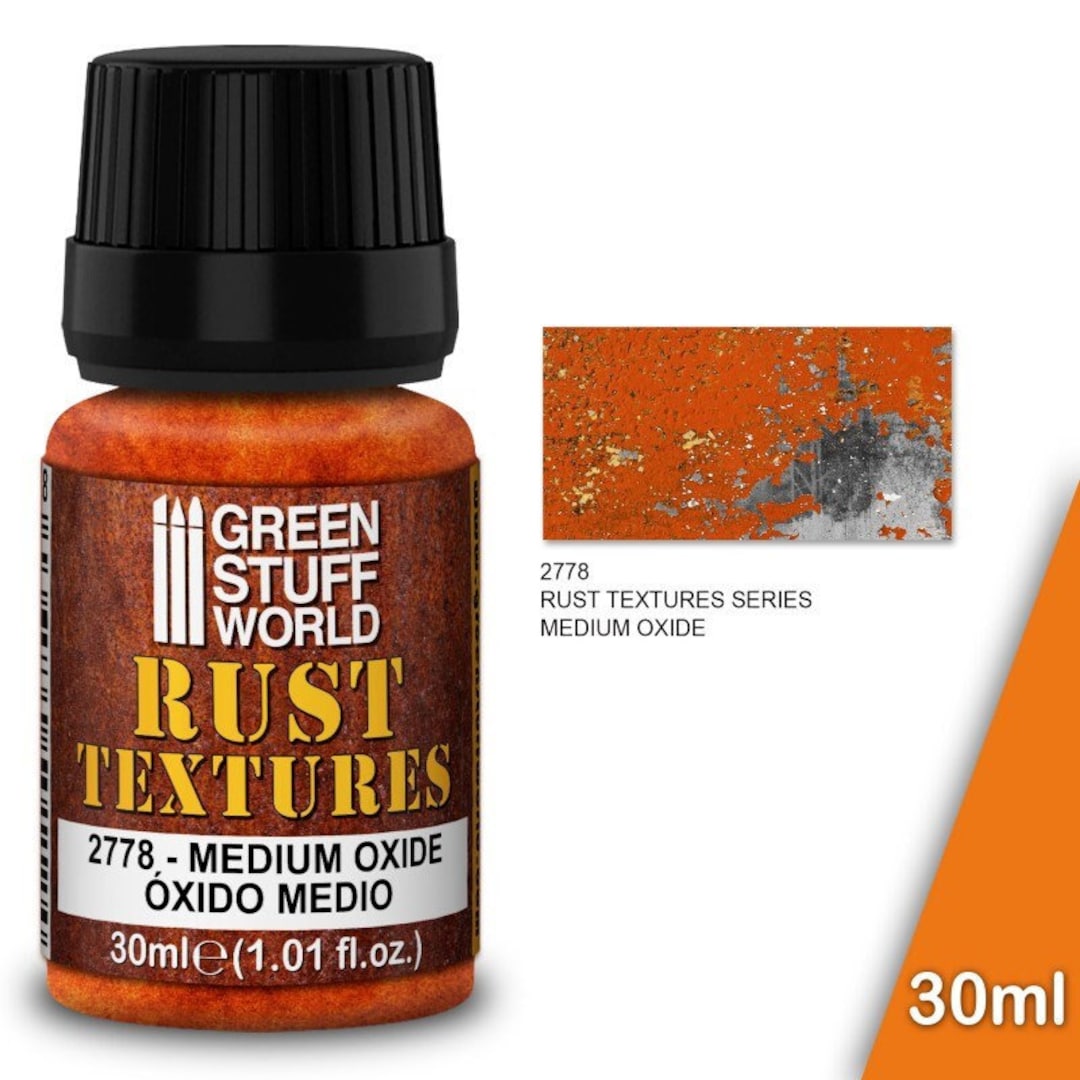 Rust Textures - MEDIUM OXIDE RUST 30ml - Paste Oxidation Texture ...