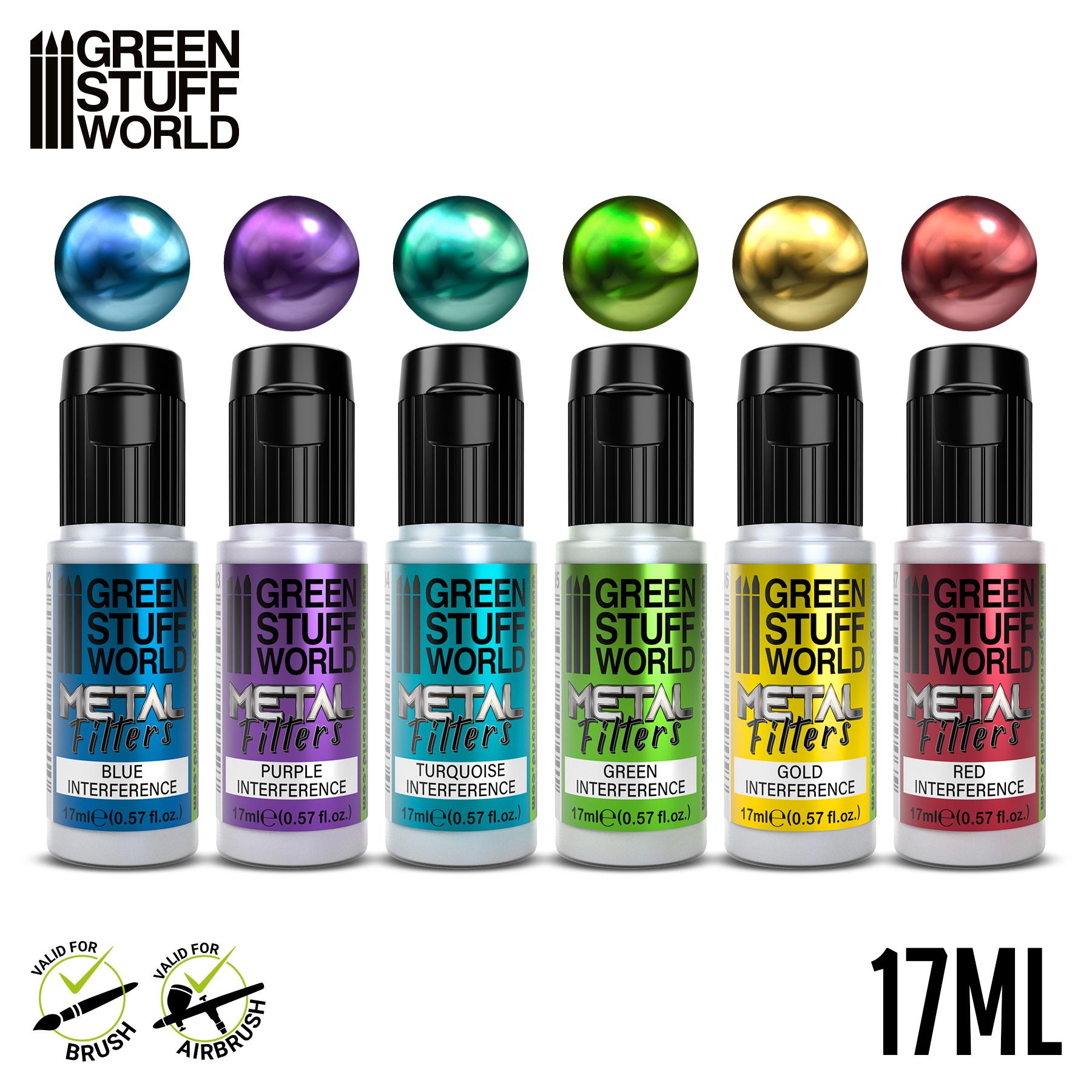 Set Metal Filters - Interference Colours - Brush and Airbrush Acrylic ...