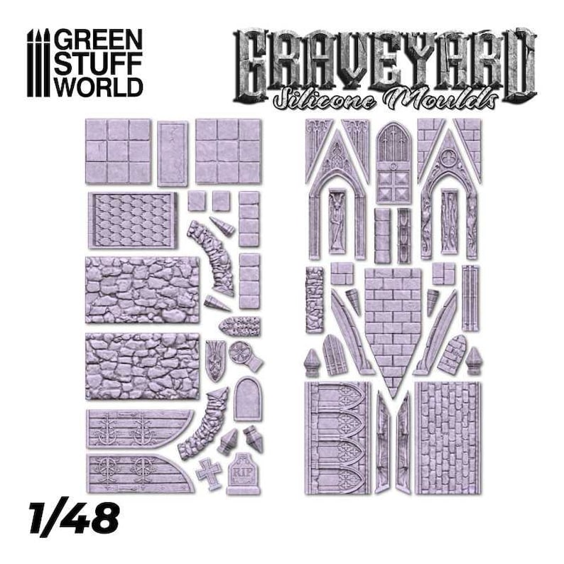 Silicone Moulds - GRAVEYARD - Create Doors Dioramas and Scenery ...