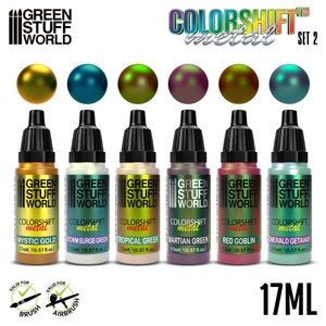 Set 2 Chameleon Paints - Brush and Airbrush Acrylic Color Shift Paints ...