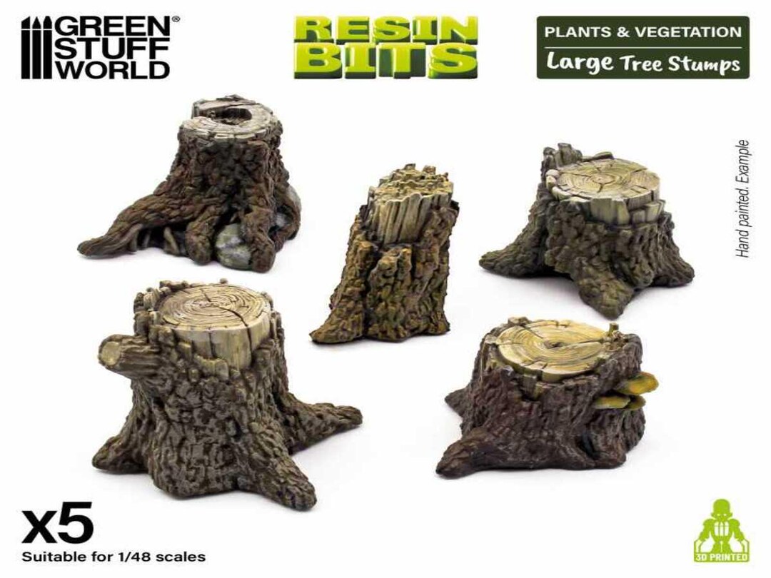 Large Tree Stumps - for Forest and Outdoor Themed Dioramas and Models ...