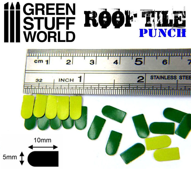 Miniature Roof TILE Punch DARK GREY dioramas scenery models | Etsy