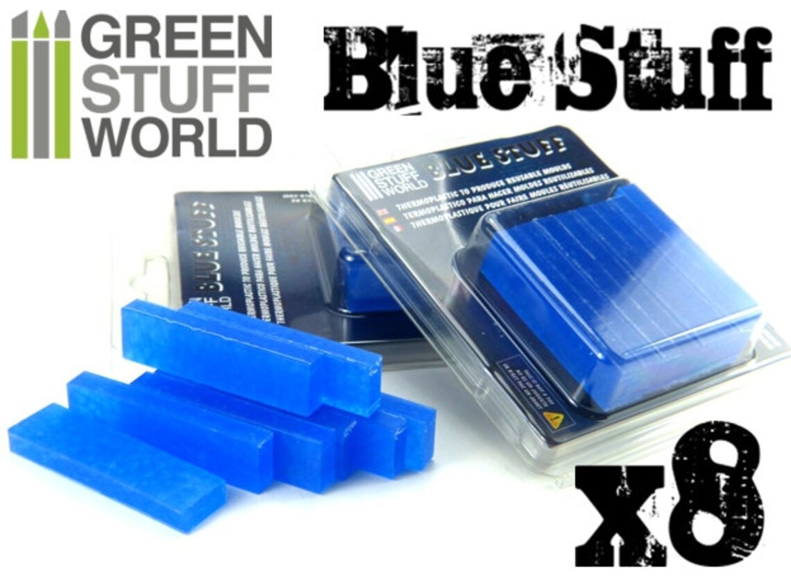 Blue Stuff 8 Bars Make Instant Moulds With Water - Etsy