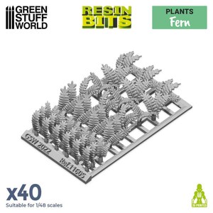 3D Printed Set - Fern Leaves - Compatible With Wargames Wargaming ...