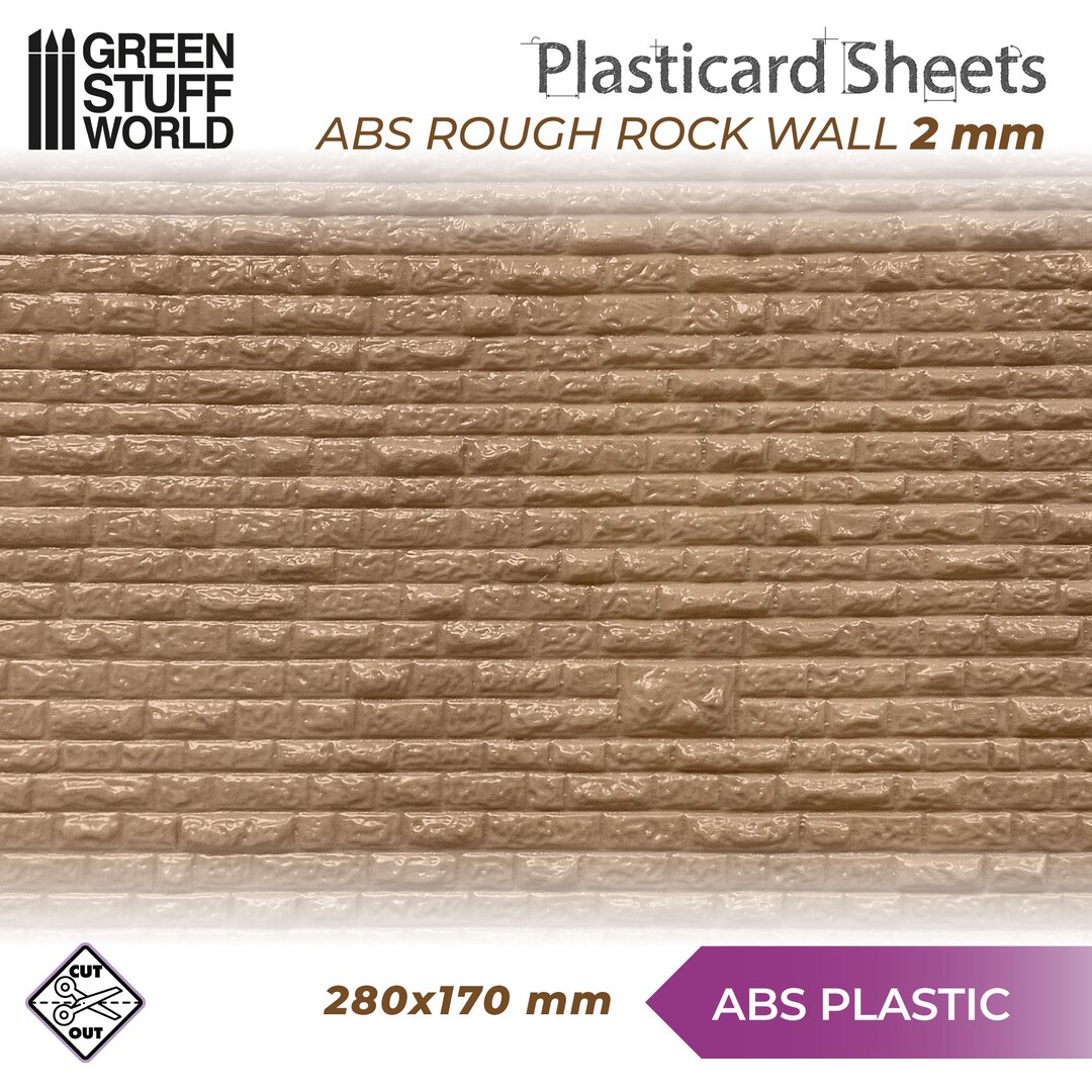 ABS Embossed Plasticard ROUGH ROCK Wall Dressed Stones - Etsy