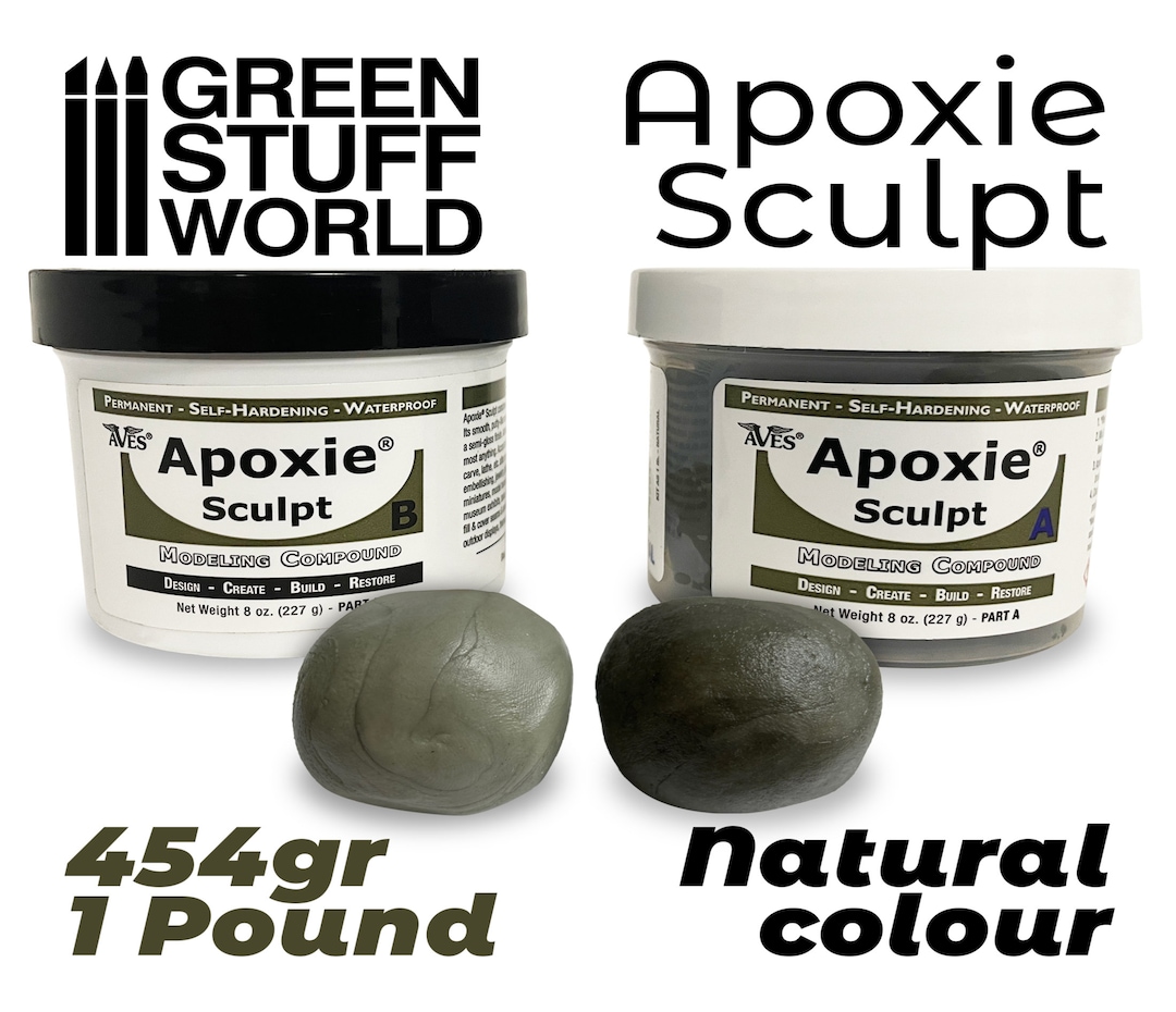 APOXIE SCULPT 1lb Natural - Epoxy Putty Sculpting Clay With the ...