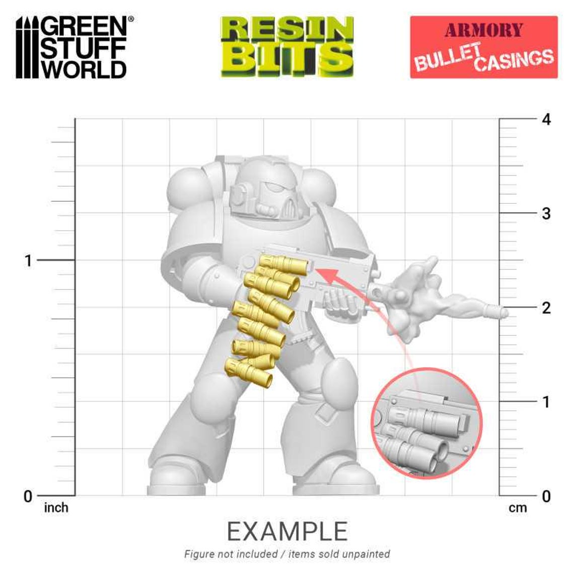 3D Printed Set - Bullet Casings - Infinity Wargames Miniature ...