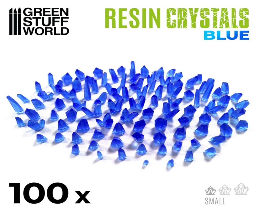 BLUE Resin Crystals for Miniature Bases Warhammer Model Scenery ...