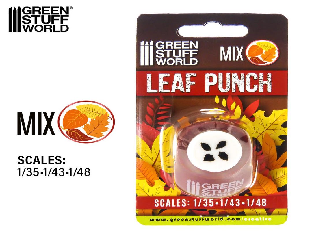 Miniature Leaf Punch RED - Leave Maker Perfect Leaves for Your Scenery ...