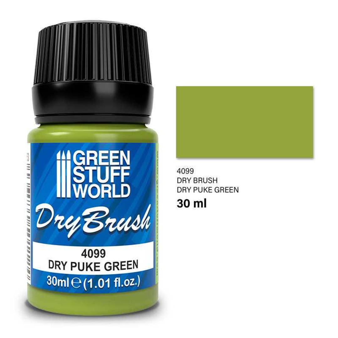 Dry Brush - DRY PUKE GREEN 30 Ml - Paint Miniatures Dry Painting Dry ...