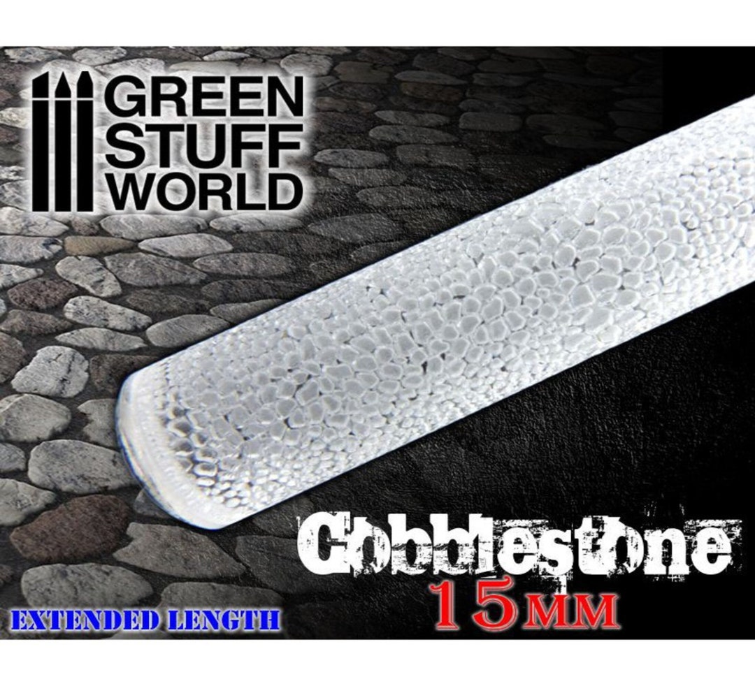 Rolling Pin - COBBLESTONE 15mm - Scale HO Textured Train Modelling ...