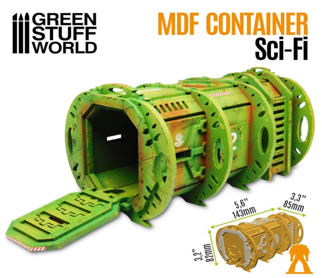 Scifi Container Pod - Compatible With Warhammer Wood Boxes Scifi ...