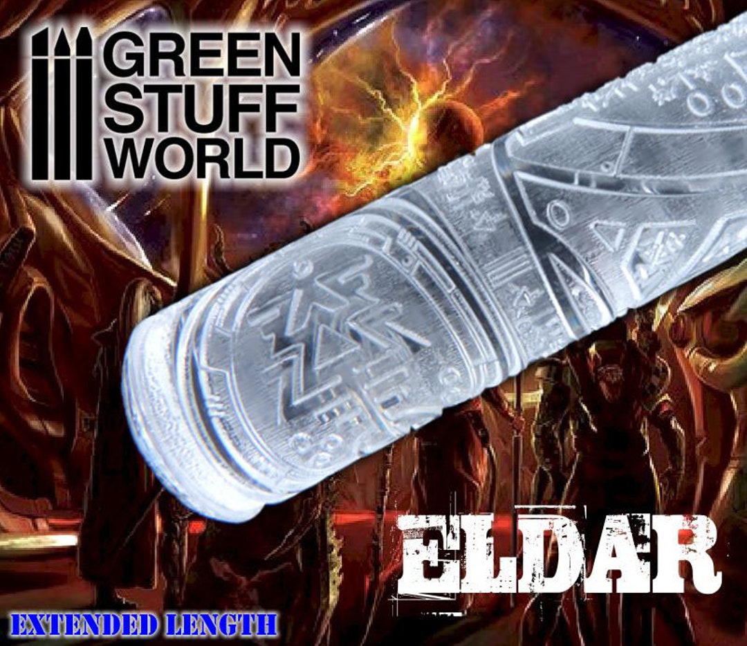 Rolling Pin - ELDAR Texture - Create Your Miniature Bases Compatible With Wargames Wargaming ...