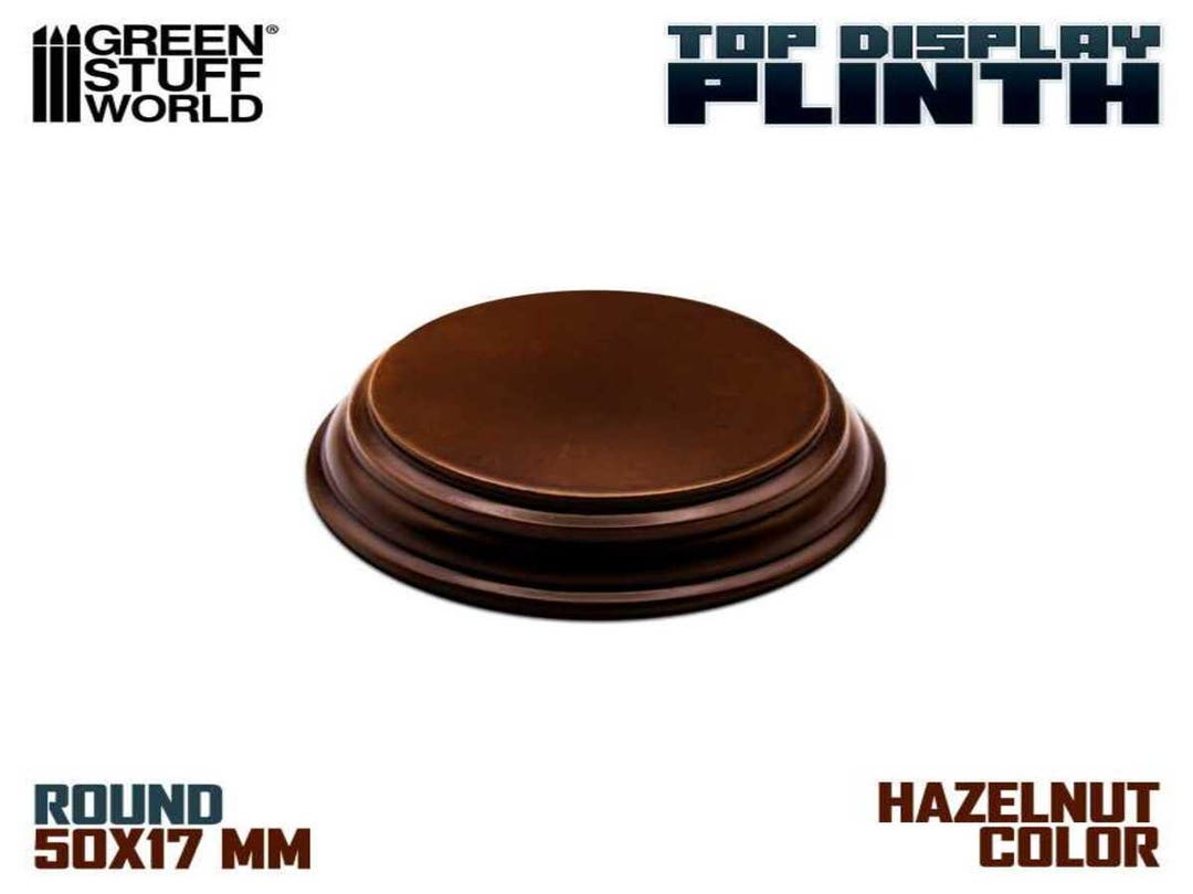 Round Wood Display Bases 5x5 Cm - Hazelnut Base Figures Miniatures ...