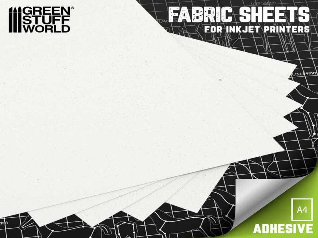 Inkjet Canvas Adhesive Fabric Sheet - Canvas Printable Sheet for Crafts ...
