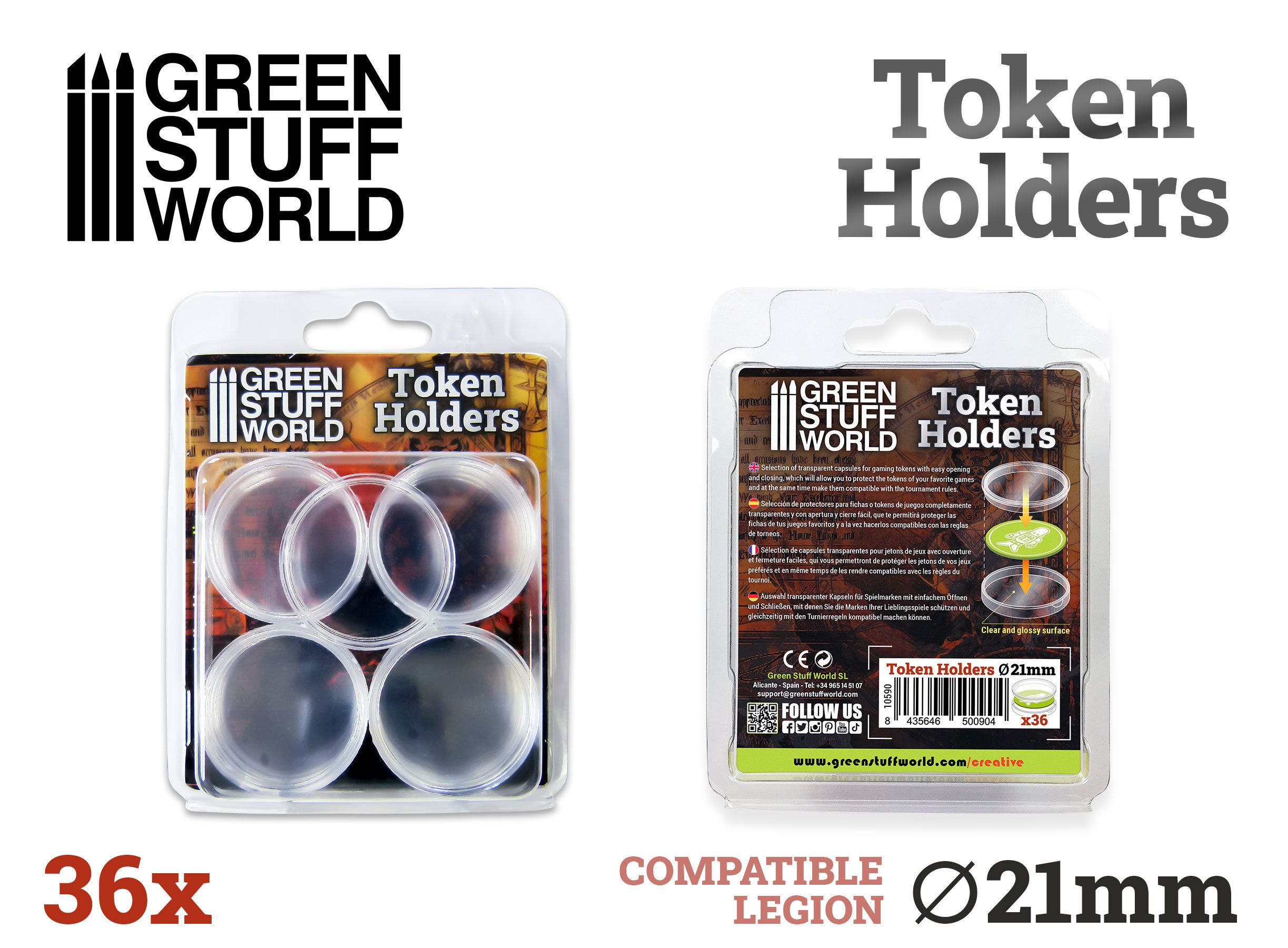 Token Holders 21mm RPG Table Games Token Protection Bases - Etsy UK
