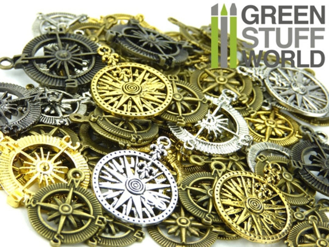 Set 85gr. Compass Windrose Beads Mix 20-30 Units Sizes - Etsy