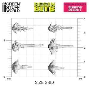 3D Printed Set - Gunfire Effect - Muzzle Flashes Wargaming Wargames ...