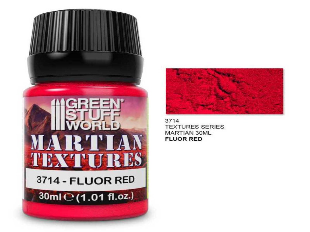 Textured Paint - Martian - Fluor Red 30ml - Paint Effect Hobby ...