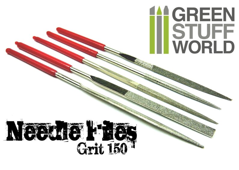 Set of 5 Diamond Needle files 140mm with Pouch Real | Etsy