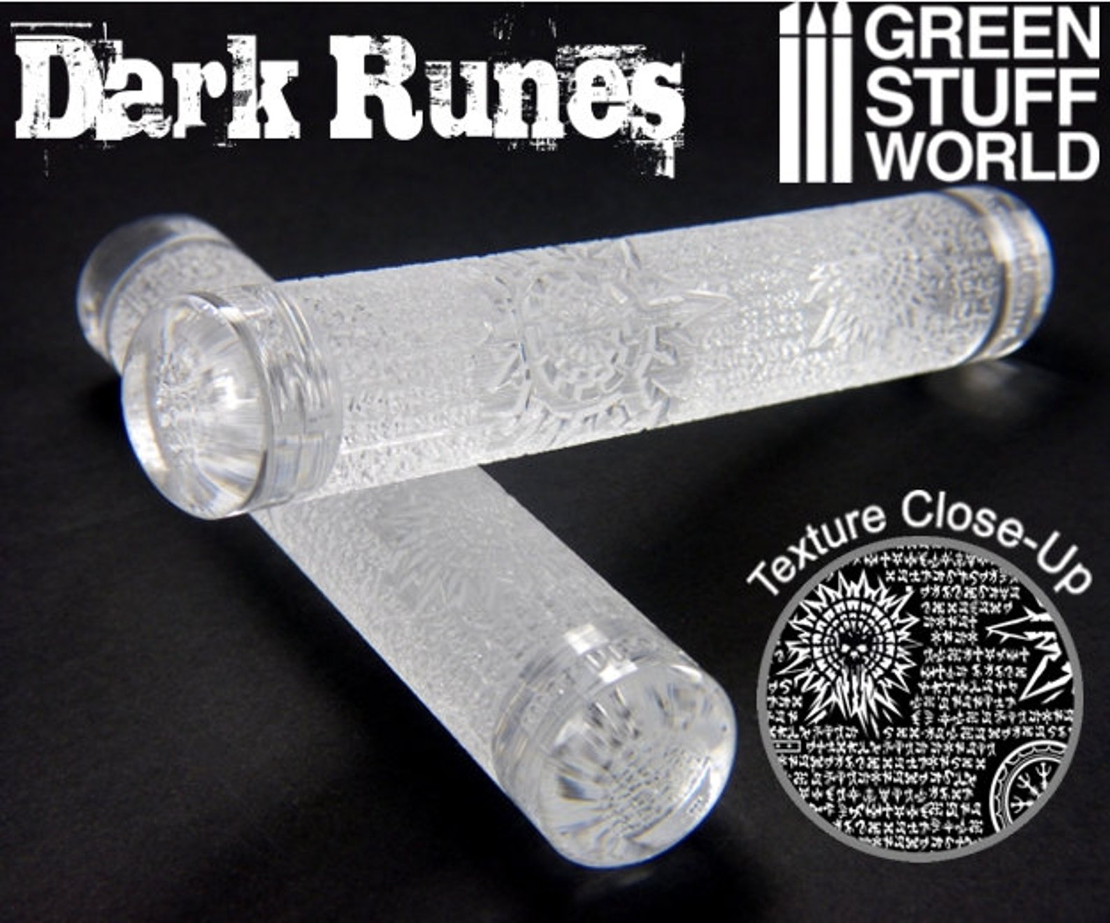 Rolling Pin - DARK RUNES Runes Texture - Create Your Miniature Bases ...
