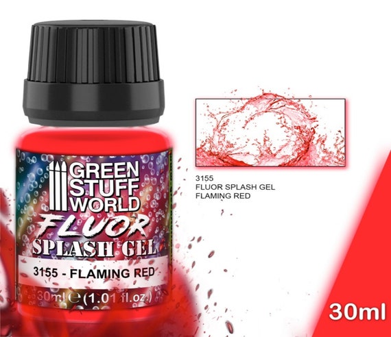 Splash Gel Flaming Red Paste Texture Imitation Effect - Etsy