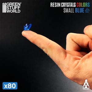 BLUE Resin Crystals - for Miniature Bases Wargames Model Scenery ...