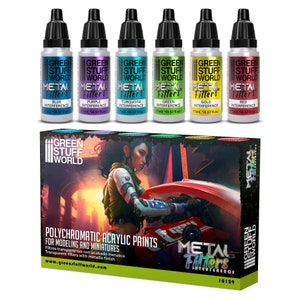 Set Metal Filters Interference Colours Brush Airbrush Metallic Acrylic ...