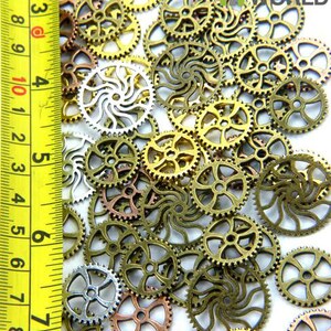 Set 85gr. - Spiral COGS and GEARS Steampunk - 40-50 Units - Sizes 1.5 ...