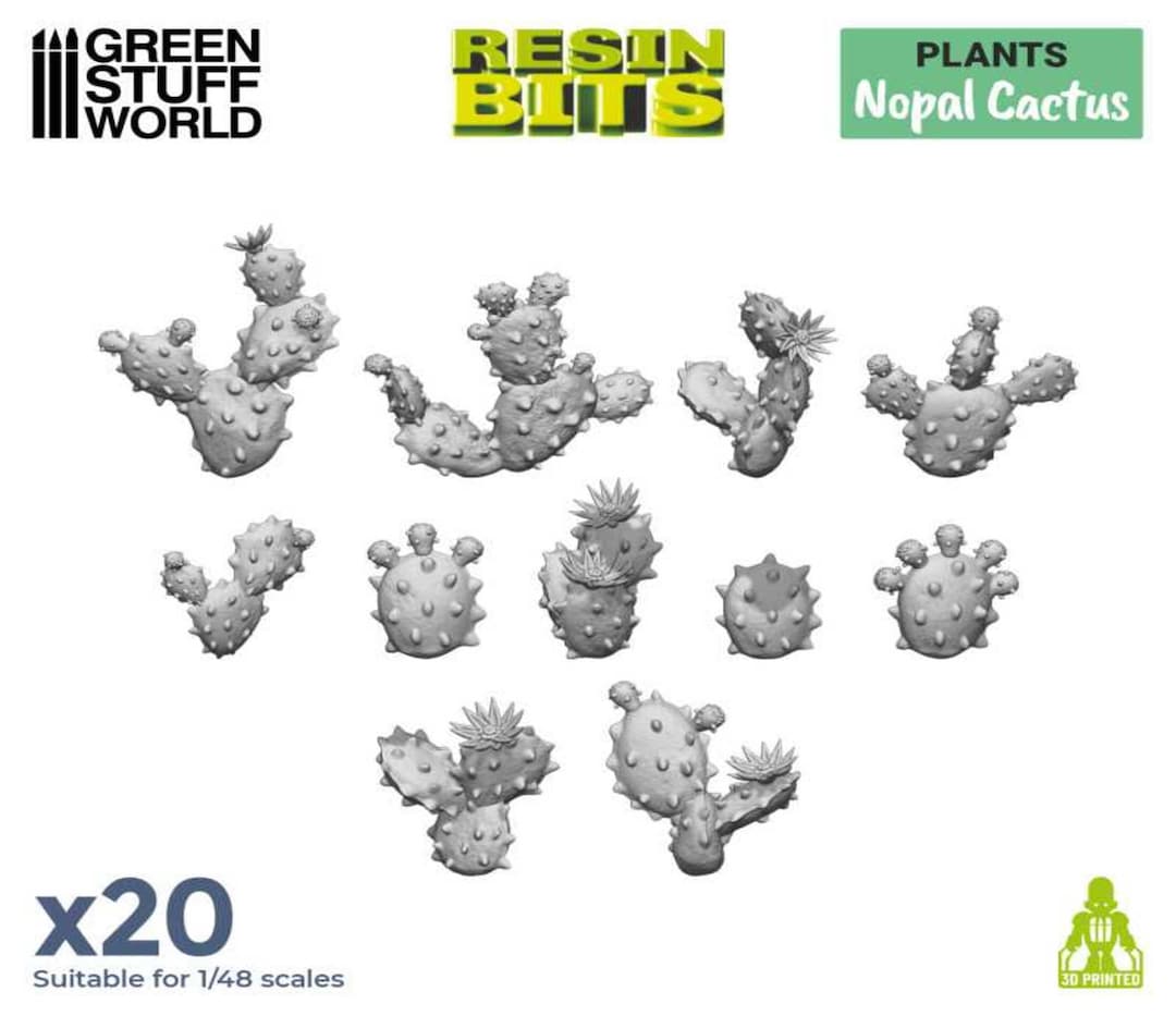 3D Printed Set - Nopal Cactus - Compatible With Miniature Wargames ...