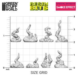 3D Printed Set - Smoke Effect - Wargames Resin Bits Special Effects ...