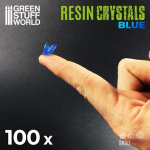 BLUE Resin Crystals for Miniature Bases Warhammer Model Scenery ...