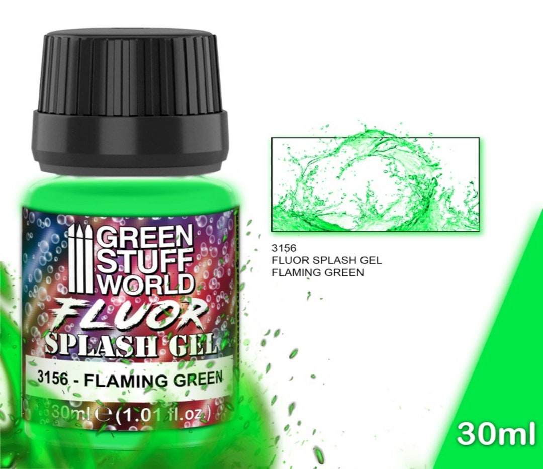 Splash Gel - Flaming Green - Paste Texture Imitation Effect Hobby ...