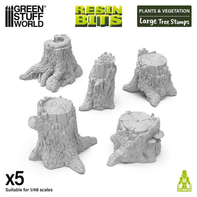 Large Tree Stumps - for Forest and Outdoor Themed Dioramas and Models ...