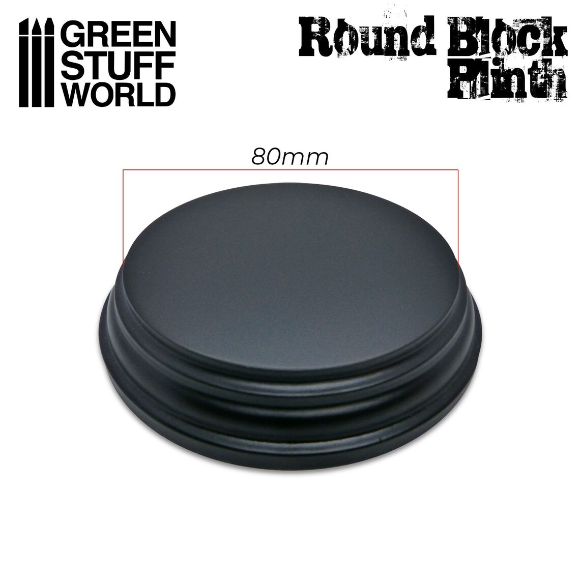 Round Top Display Plinth 8cm - Base Figures Miniatures Scenery ...
