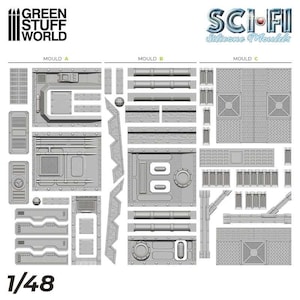 Sci-fi Silicone Mold - for Resins Wargames Compatible With Warhammer ...