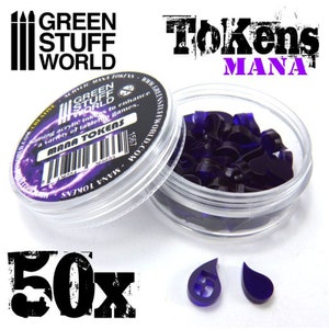 Mana Tokens - Drop - Markers Tabletop Card Board Games - Magic Vampire ...