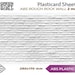 ABS Embossed Plasticard - ROUGH ROCK Wall - Dressed Stones Bricks ...