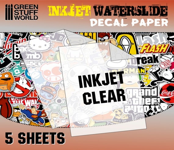 Waterslide Decals Inkjet Transparent Paint Hobby - Etsy
