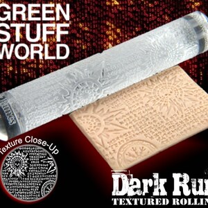 Rolling Pin - DARK RUNES Runes Texture - Create Your Miniature Bases ...