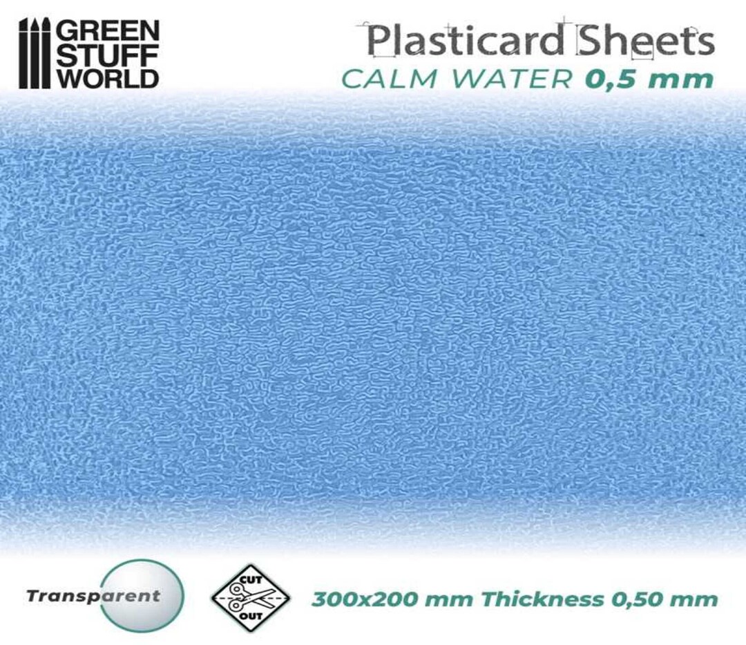 Calm Water Sheet- Textured Plastic Sheet - Ripple Effect - Etsy