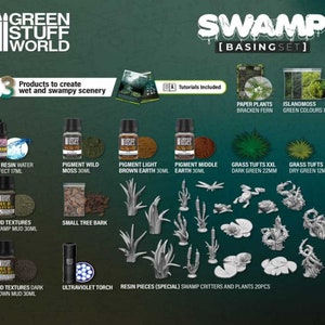 Basing Sets Forest for Swamp Dioramas and Miniature Bases Painting ...