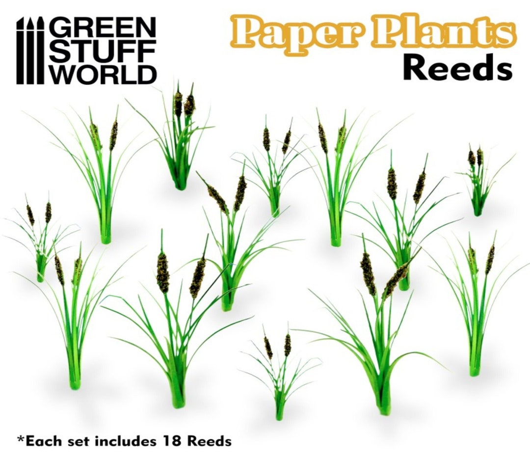 Paper Plants - Reeds - Basing Materials Compatible With Dioramas ...