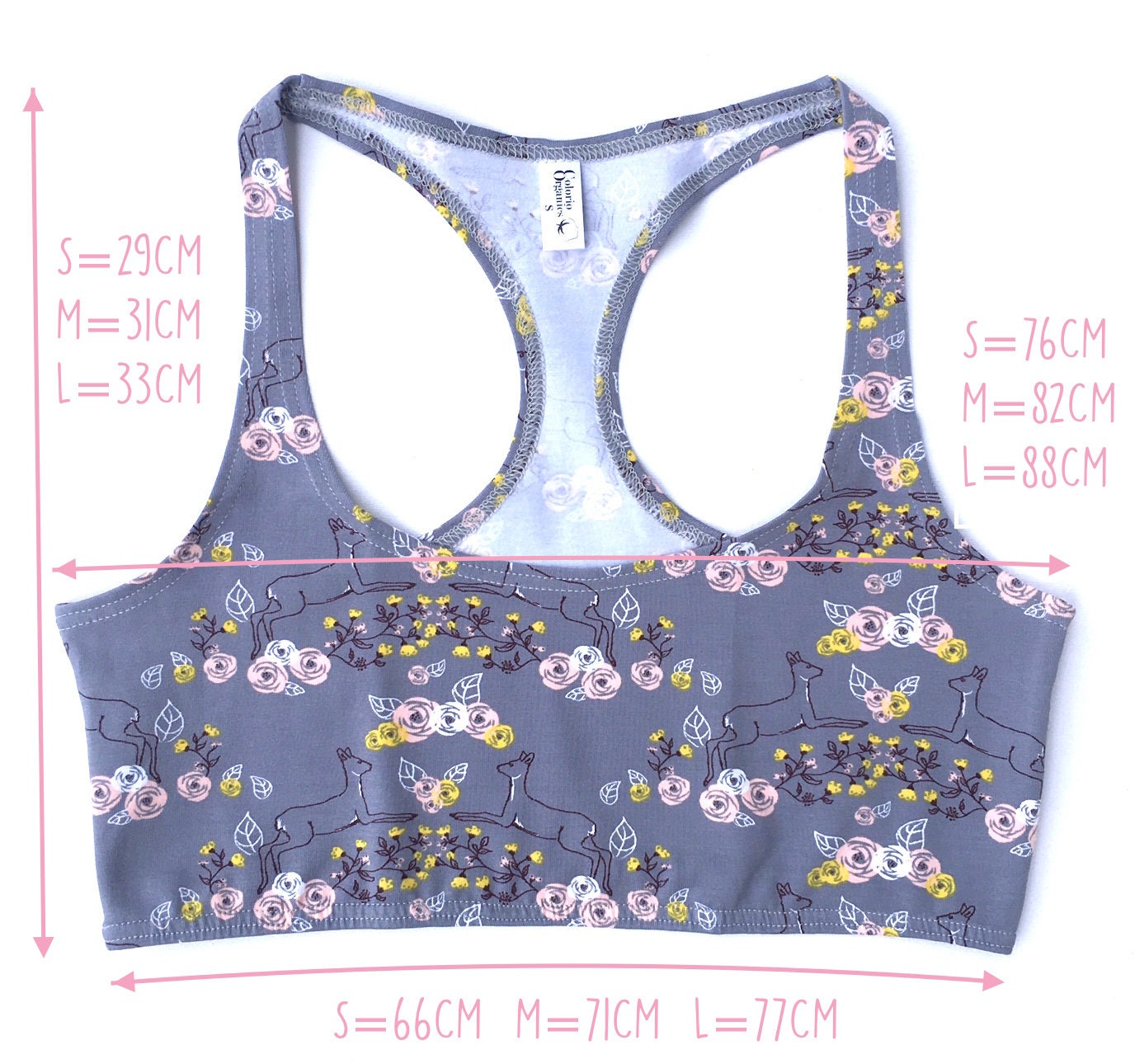 3pack Organic Bralettes - Organic Cotton Soft Bra - Please Choose 3 ...