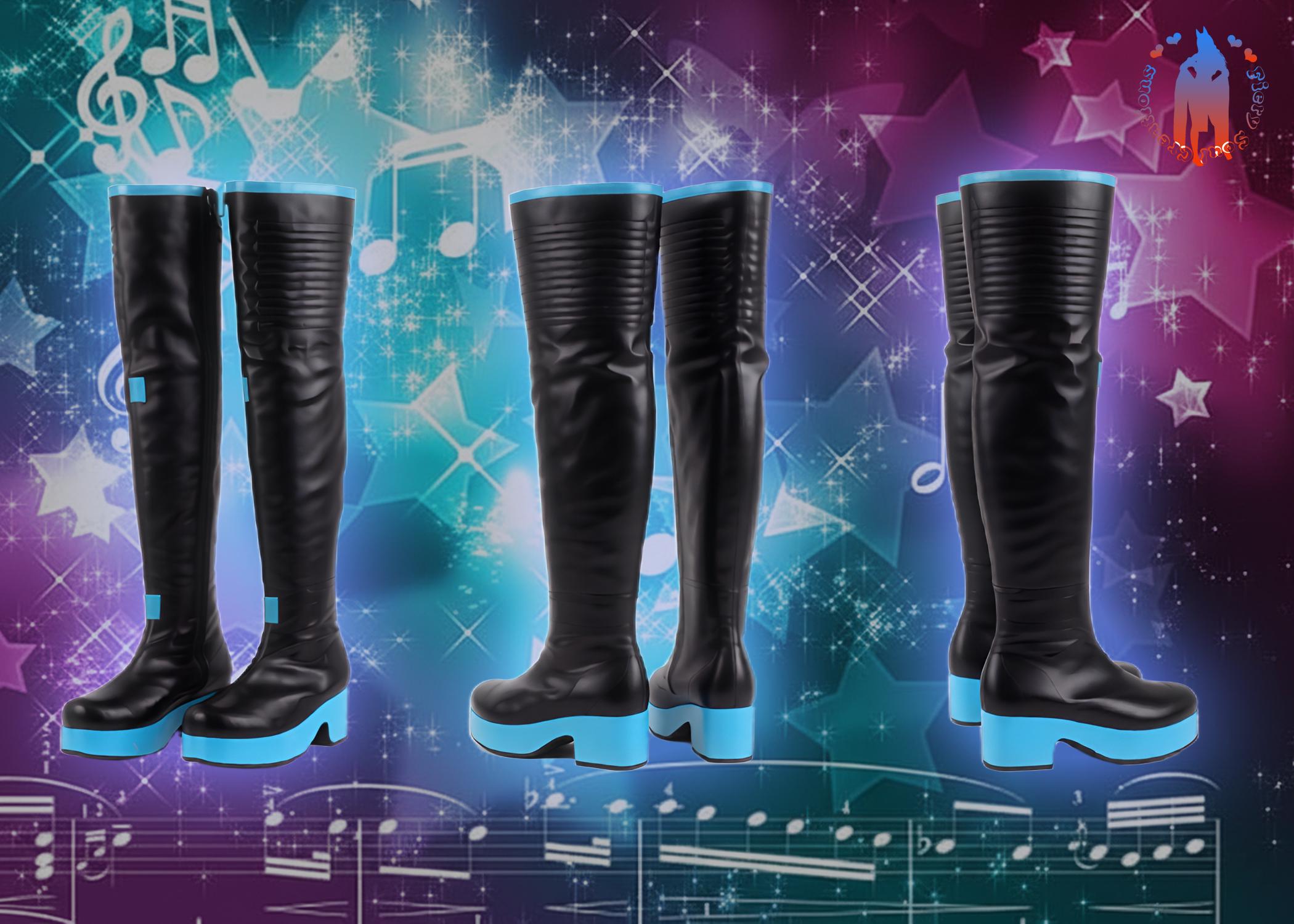Vocaloid Miku Boots - Etsy