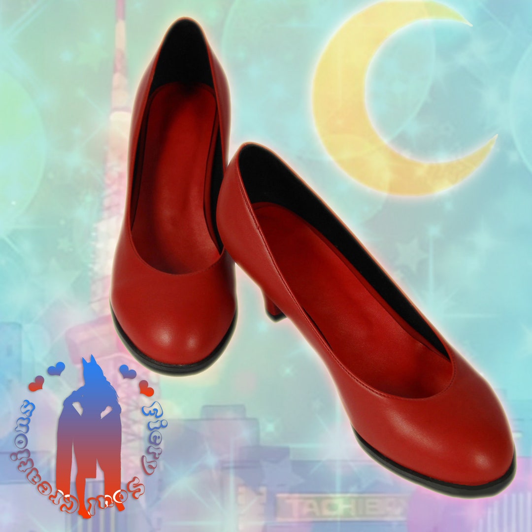 PGSM Sailor Mars Heels - Etsy